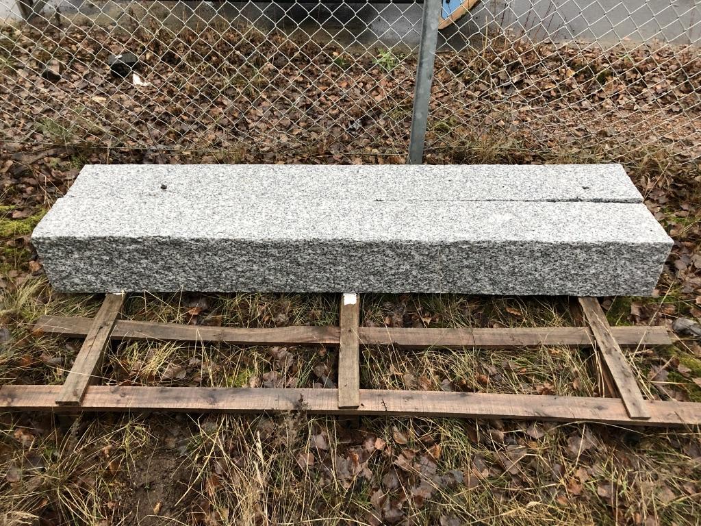 Stenstolpar - Stenstolpar 2 stycken i granit (NYA) | Blinto auktioner