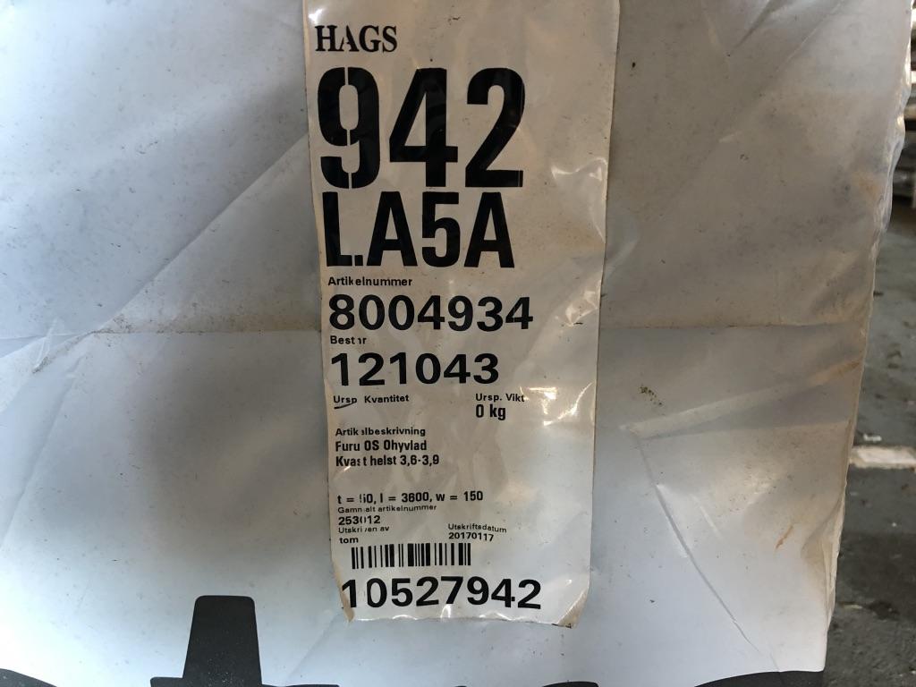 Furu Ohyvlat - Furu OS ohyvlat- 50 x 150 x 3800mm | Blinto auktioner