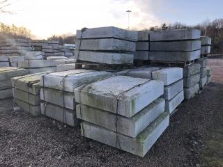 Blockmur Granit - #7 Blockstensmur Avslut grå 1000mm | Blinto auktioner