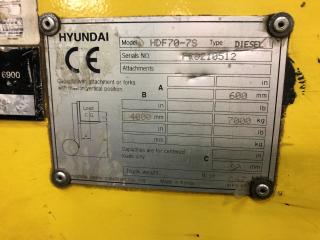 Gaffeltruck - Hyundai HDF 70-7S Dieseltruck | Blinto auktioner