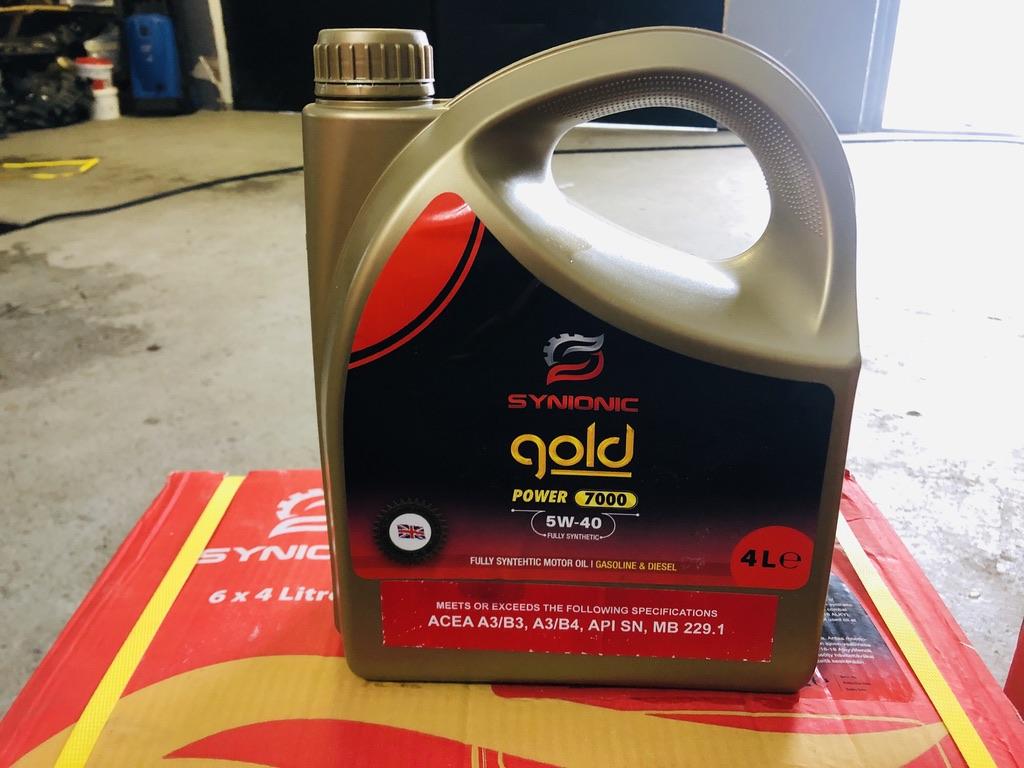 Motorolja 240 liter - Synionic 5/40W Helsyntet | Blinto auktioner