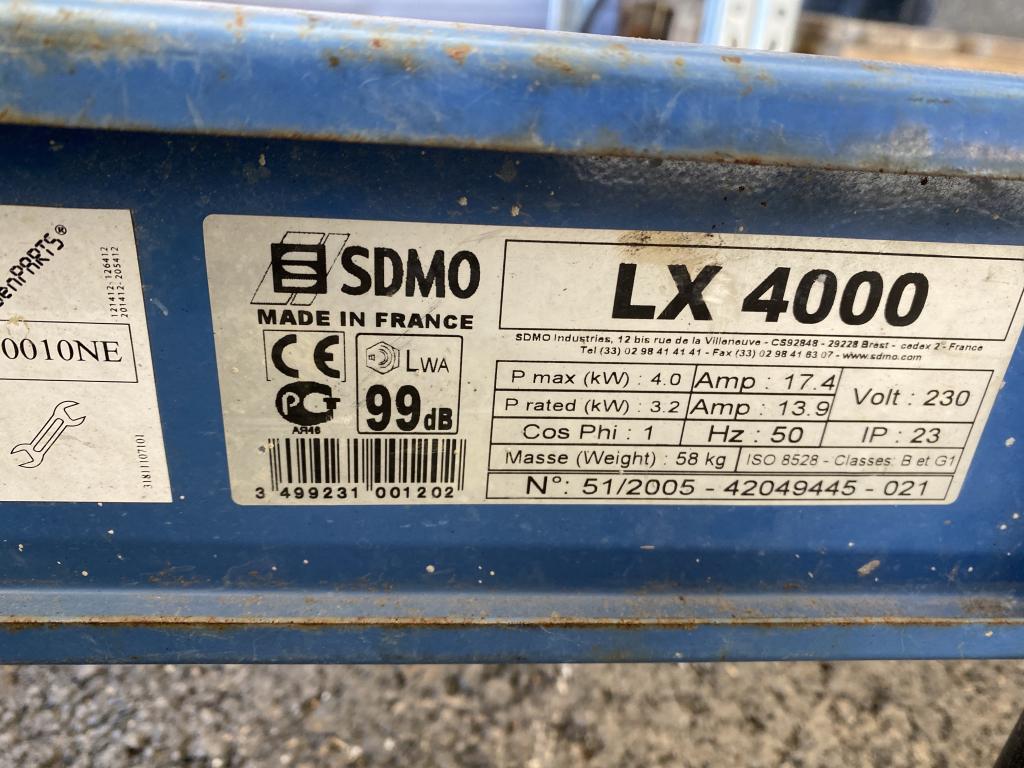 Elverk - SDMO LX 4000 | Blinto auktioner