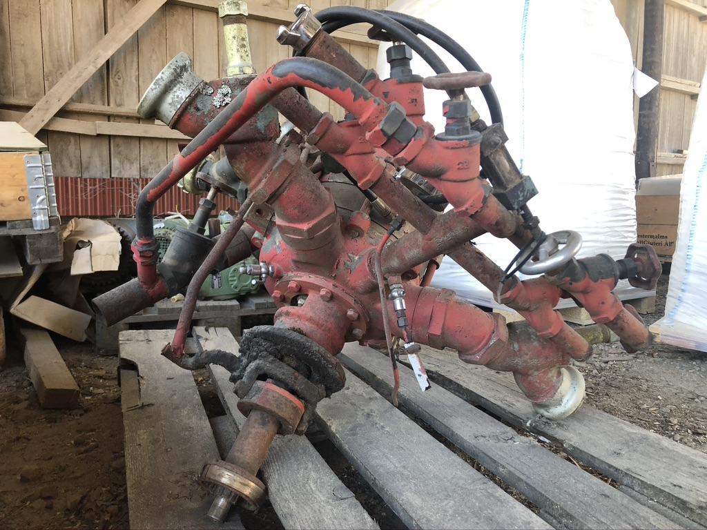 Brandspruta - Wilh Ruberg Långebro, brandpump | Blinto auktioner