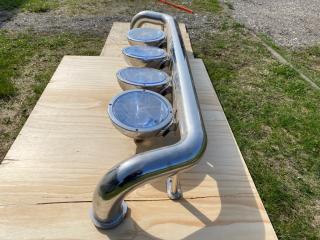 Ljusbåge Scania - Rostfri Ljusbåge Scania med extraljus | Blinto auktioner