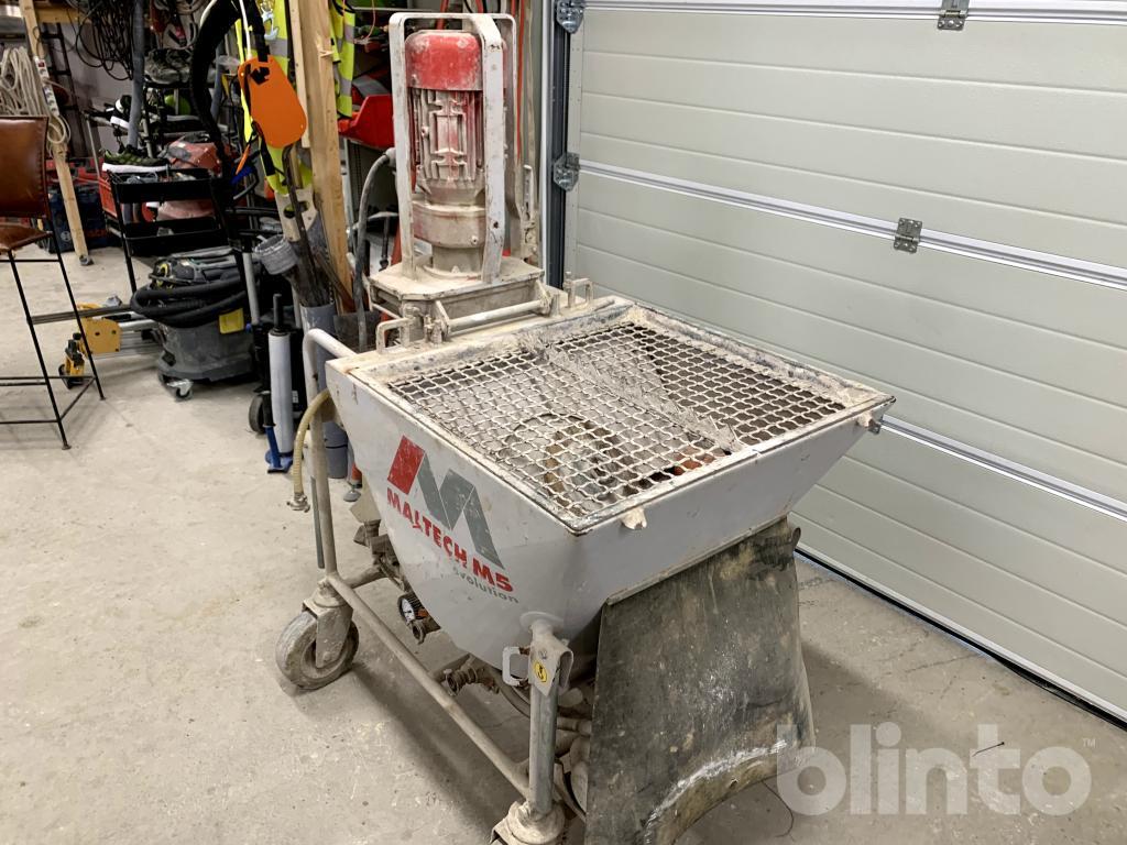 Putsmaskin - MALTECH M5 | Blinto auktioner