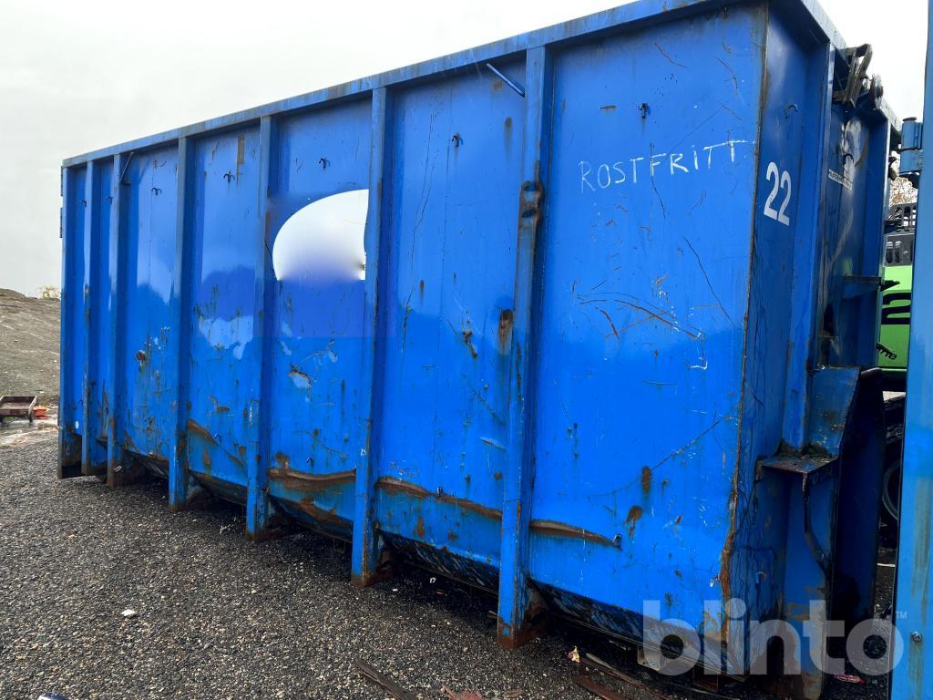 Container - 38 kubik balja för lastväxlare | Blinto auktioner