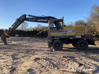 Hjulgrävare - Volvo Åkerman EW200 med tiltrotator och redskap | Blinto ...