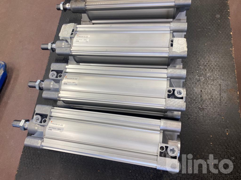 6 Pneumatiska Cylindrar - Smc | Blinto auktioner