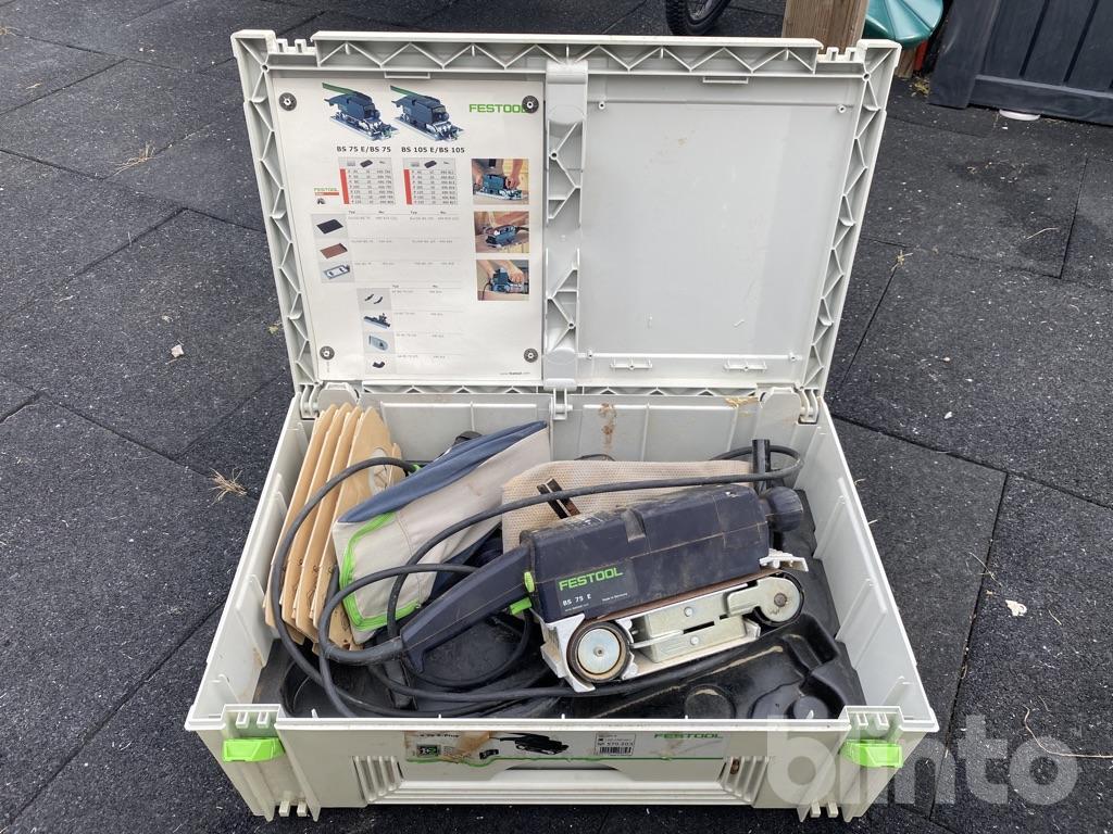 Bandslipmaskin - FESTOOL BS 75 E | Blinto auktioner