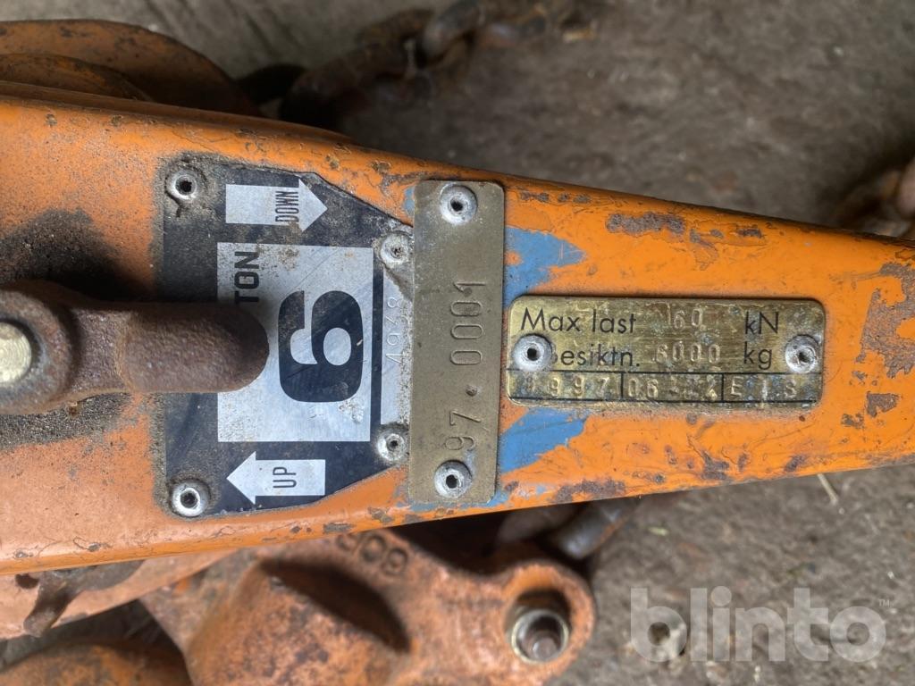 Spakblock kätting - VITAL Lever 6 ton | Blinto auktioner