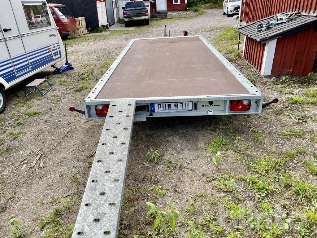 Biltrailer - Temared Carplattform 3 axlad | Blinto auktioner