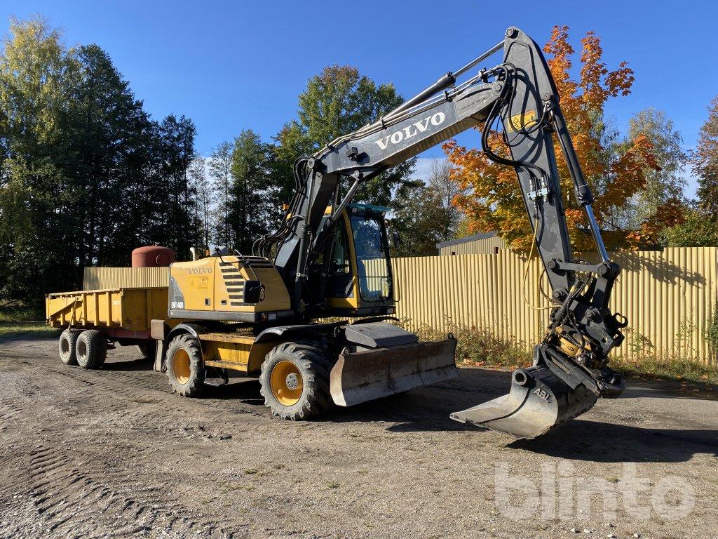 Hjulgrävare+Vagn - Volvo EW 140B | Blinto auktioner