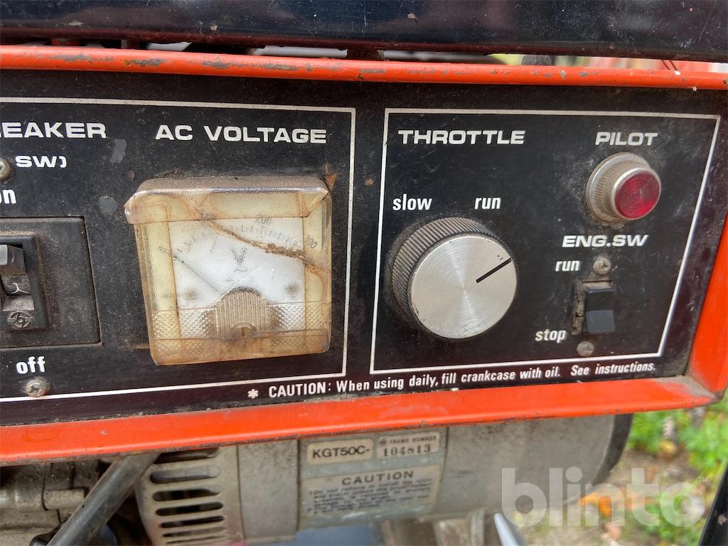 Elverk - Kawasaki KG 1500C | Blinto auktioner