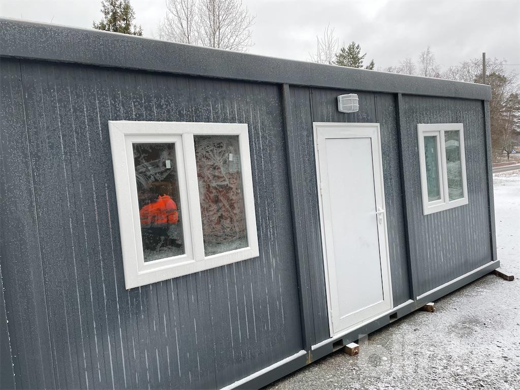 Manskapsbod - Rastvagn / Personalbod / Byggbod | Blinto auktioner