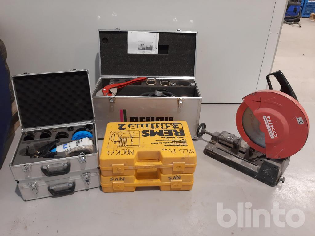 VVS Verktyg - REMS, Niko, REHAU, Tebo | Blinto auktioner