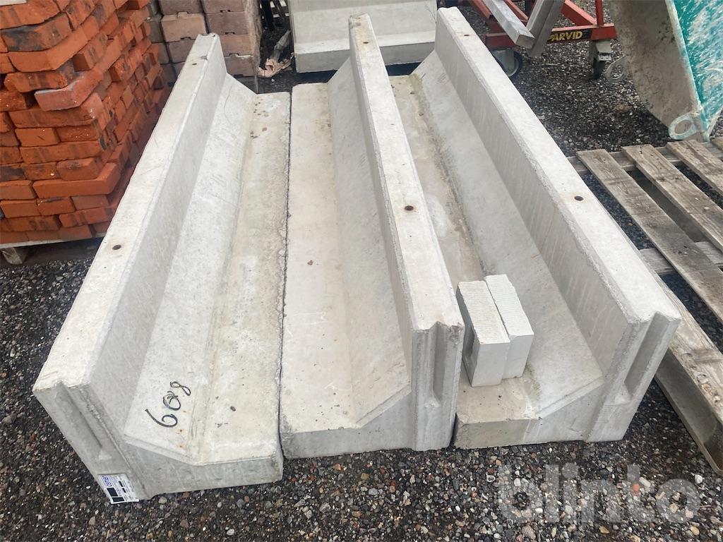 Kantelement - 3st 2000x400x100 | Blinto auktioner