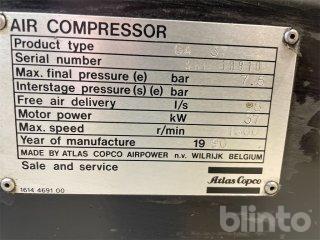 Skruvkompressor - Atlas Copco GA37 | Blinto auktioner