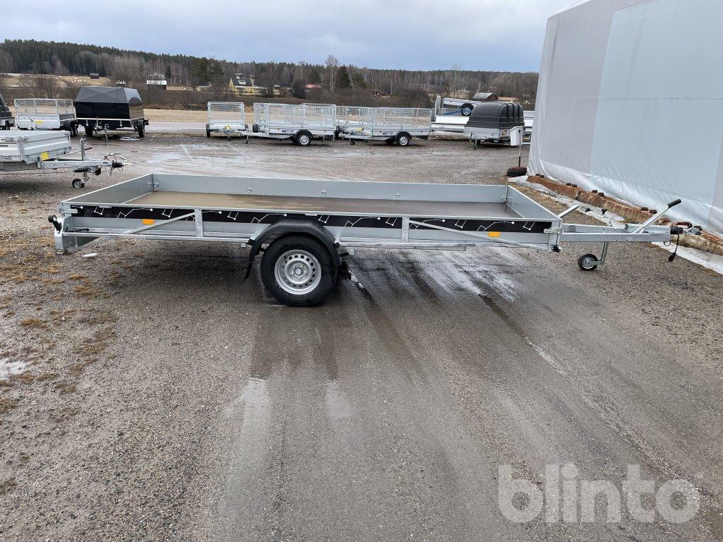 Flakvagn med tipp - Arcas CD-410 | Blinto auktioner