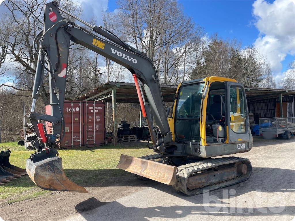 Grävmaskin - Volvo ec55 b | Blinto auktioner