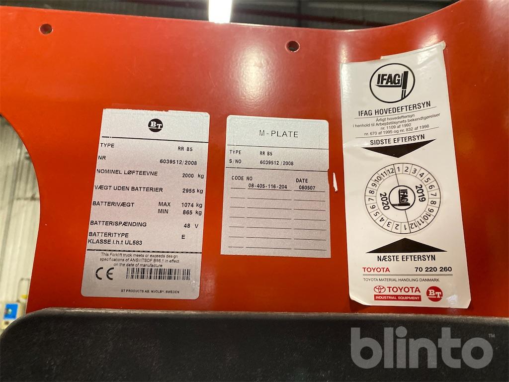 Skjutstativstruck - BT RR B5 | Blinto auktioner