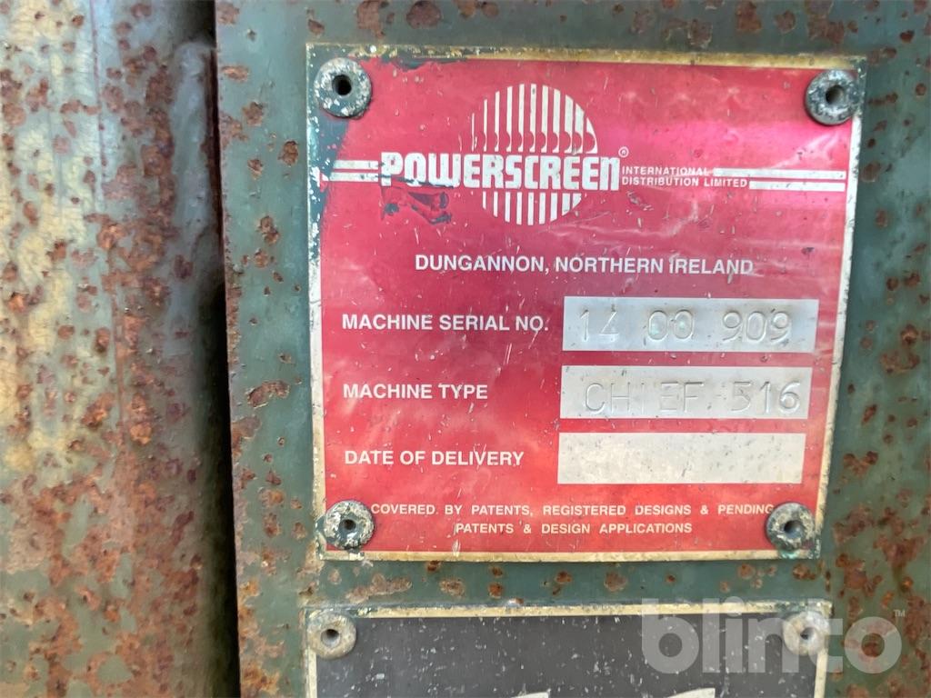 Sorteringsverk - Powerscreen chieftain 516 | Blinto auktioner