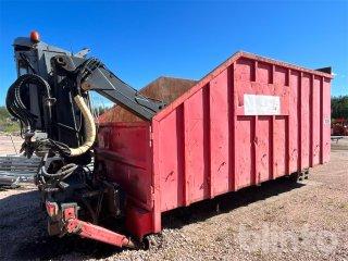 Container med kran - LogLift 105 S | Blinto auktioner