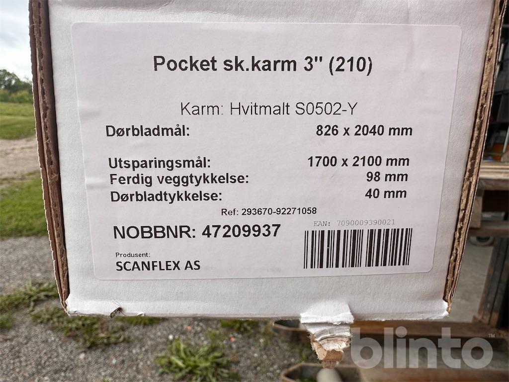 Skjutdörrskarm - Scanflex | Blinto auktioner