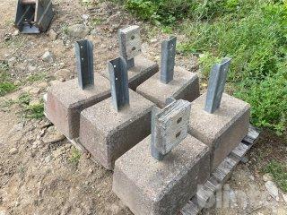 Fundament - i sten / 6st | Blinto auktioner