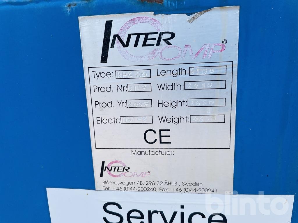 Komprimator - Intercomp RHC 20 | Blinto auktioner