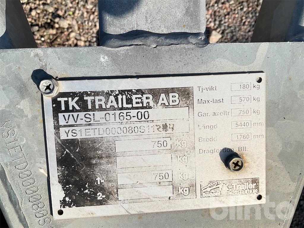 Släp - TK TRAILER BT 750 | Blinto auktioner