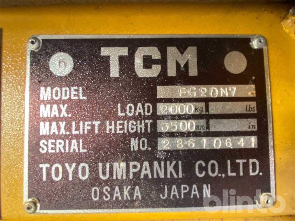 Motviktstruck - TCM BG 20 N7 | Blinto auktioner