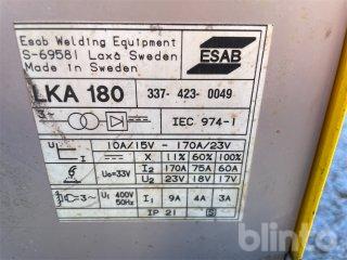 Mig/magsvets - ESAB LKA 180 | Blinto auktioner