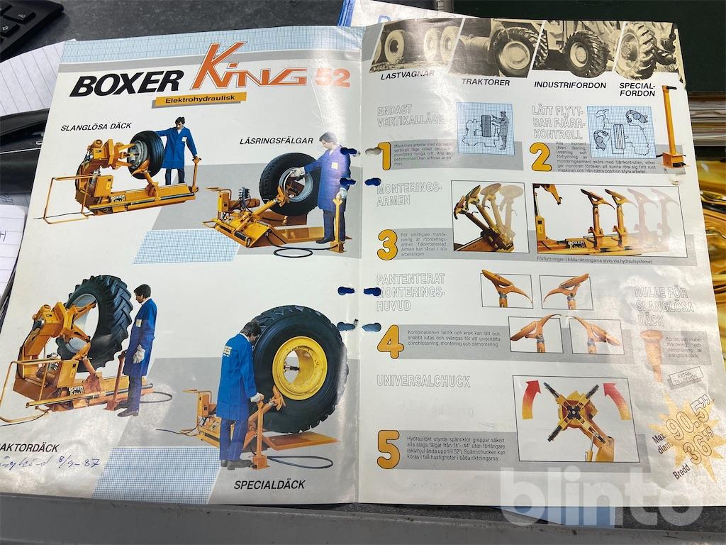 Däckmaskin - Boxer King 52 | Blinto auktioner