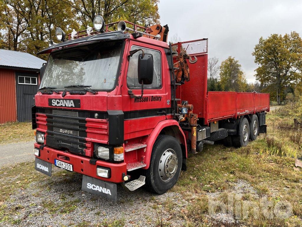 Kranbil - Scania P 82H | Blinto auktioner