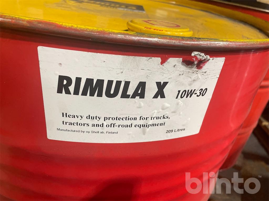 1 fat motorolja - Shell Rimula X Diesel 10w-30 | Blinto auktioner
