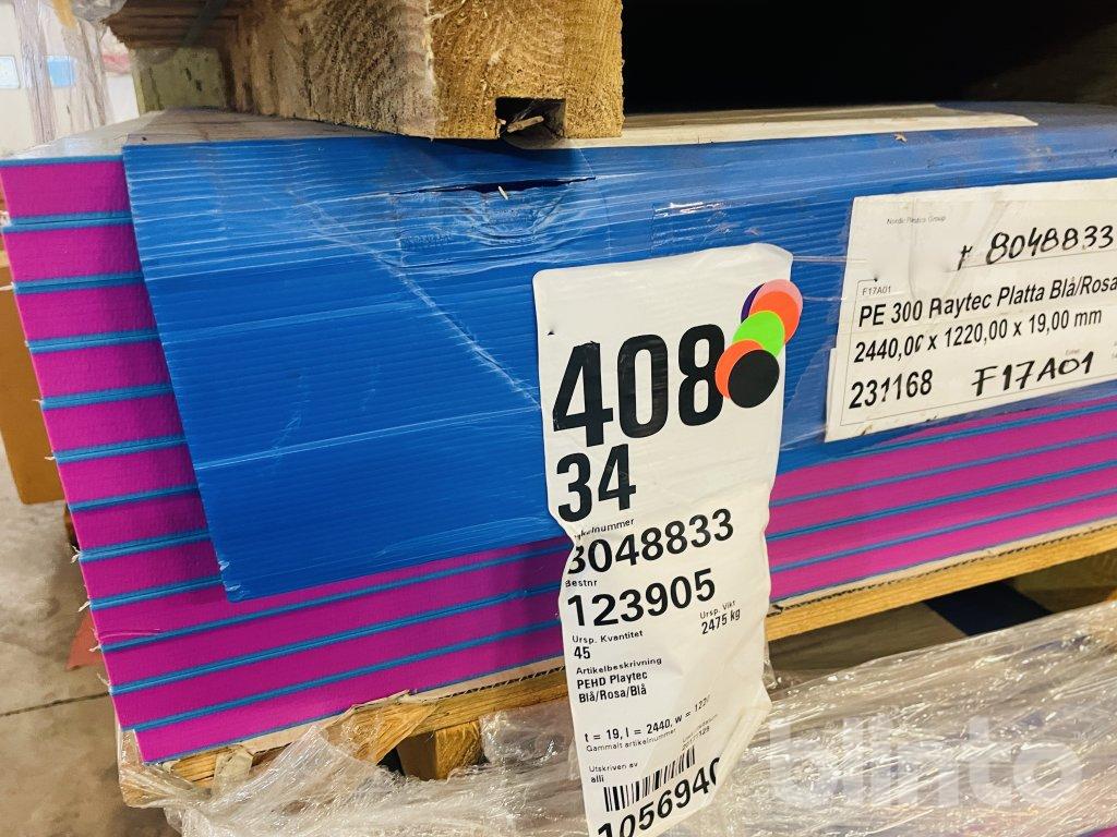 Plastskivor - Playtec-platta 15 st (nytt) (543+408) | Blinto auktioner