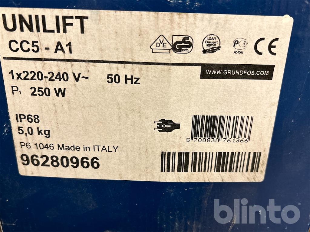 Sänkpump Grundfos Unilift Cc5 A1 Blinto Auktioner