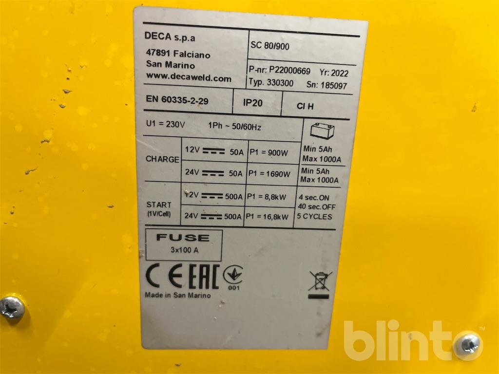 Laddare/Booster - Deca SC80/900 12/24V | Blinto auktioner