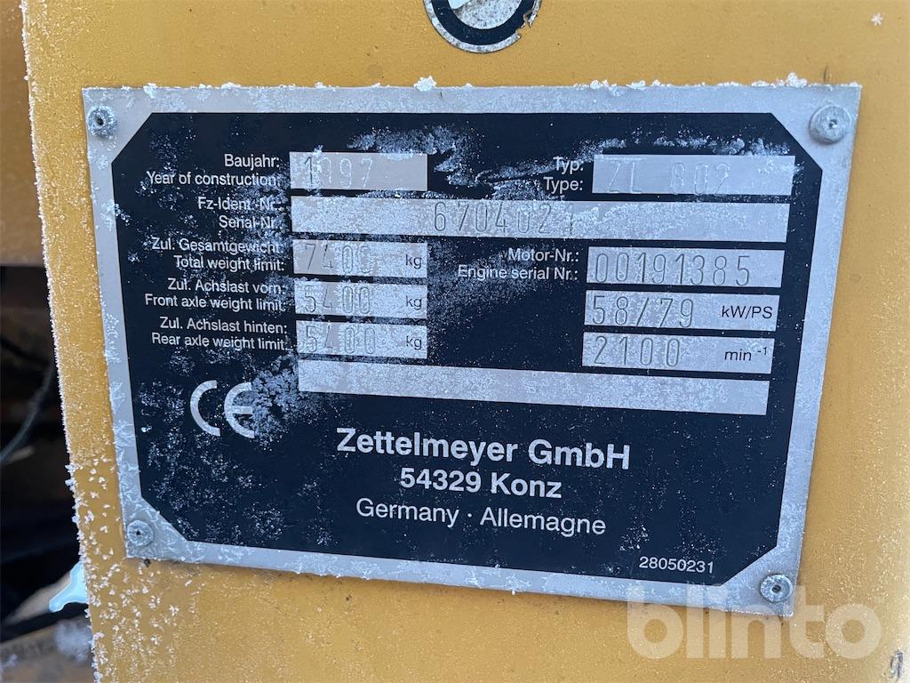 Lastmaskin - Zettelmeyer zl 802 | Blinto auktioner