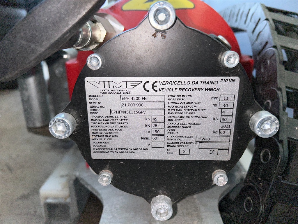Hydraulisk vinsch - VIME EPH 4500 | Blinto auktioner