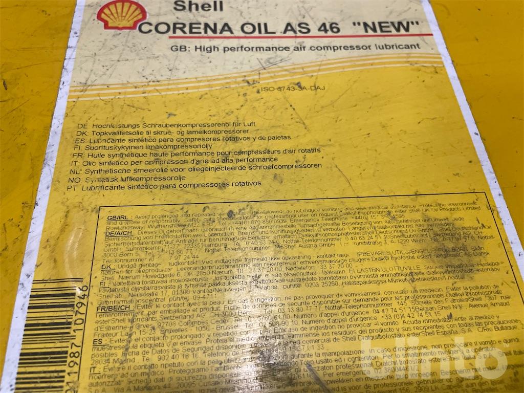 Kompressorolja 2 fat - Shell Corena oil as 46 New | Blinto auktioner
