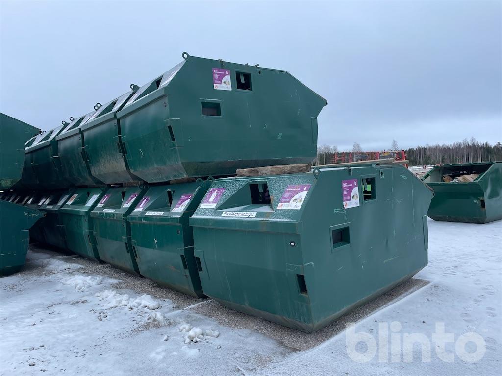 Avfallscontainer - 2 st 8m3 | Blinto auktioner