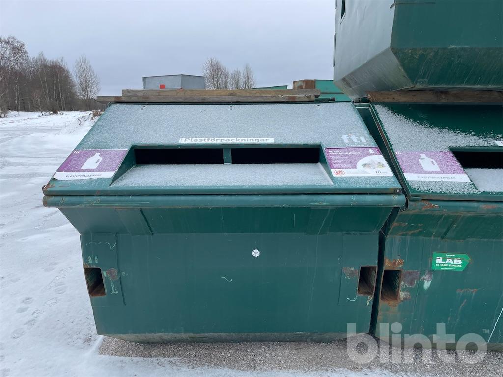 Avfallscontainer - 2 st 8m3 | Blinto auktioner