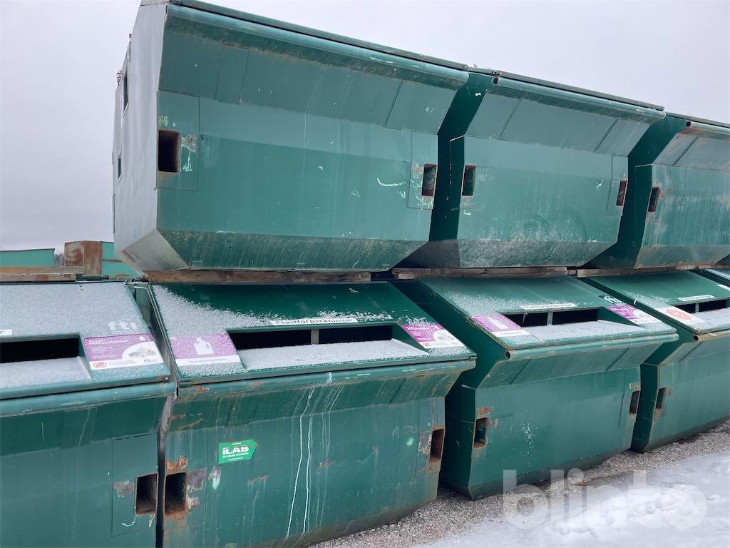 Avfallscontainer - 2 st 8m3 | Blinto auktioner