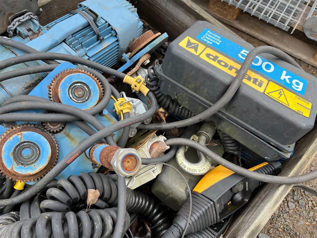 Kättingtelfer åkvagn - Demag | Blinto auktioner