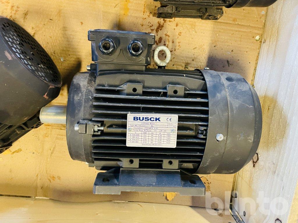 Elmotorer - 3 st Busck | Blinto auktioner