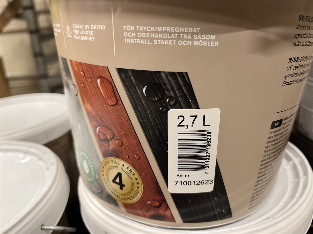 Terrassolja svart - Beckers | Blinto auktioner