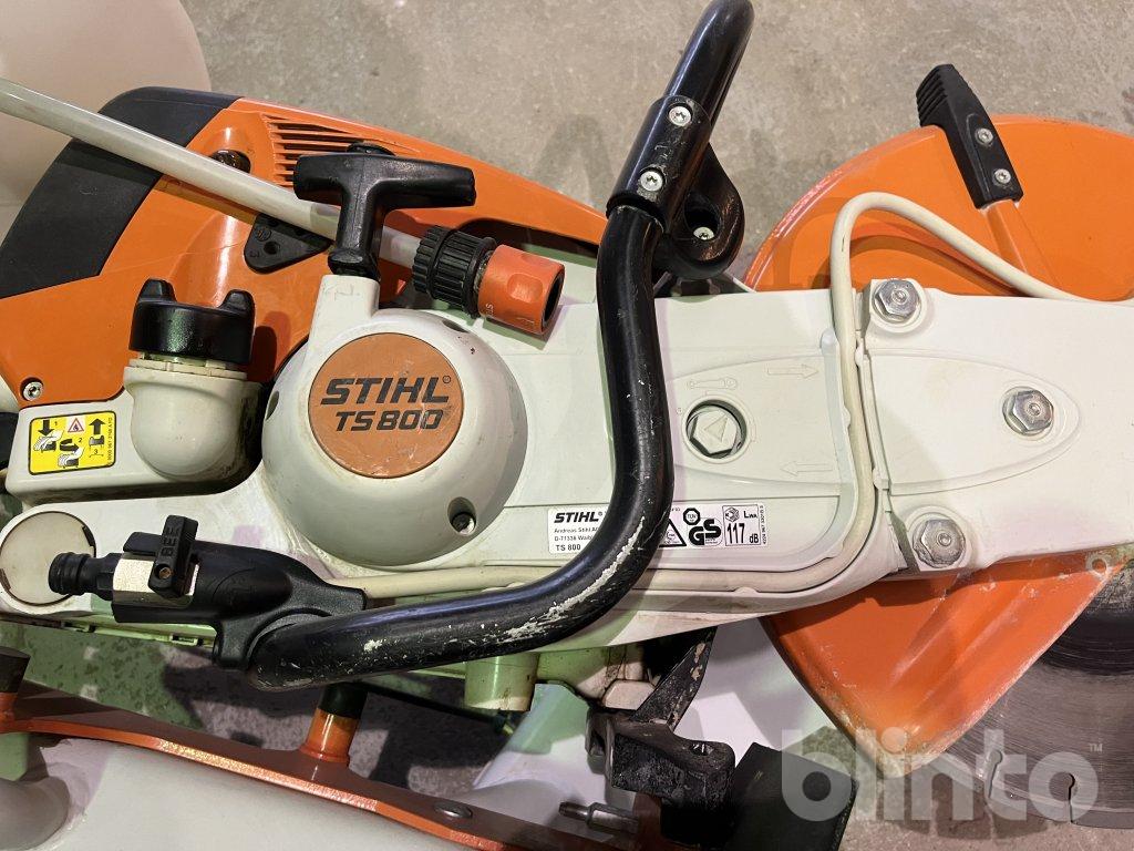 Motorkap - Stihl TS 800 med kapvagn FW20 | Blinto auktioner
