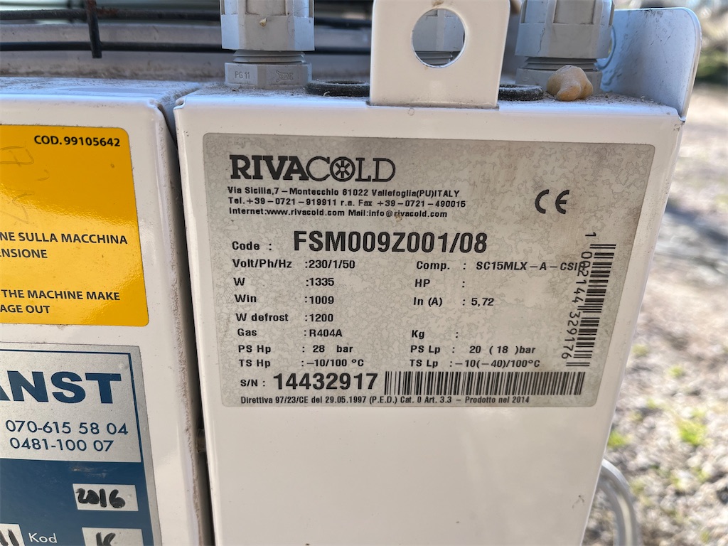Kylaggregat - Rivacold | Blinto auktioner