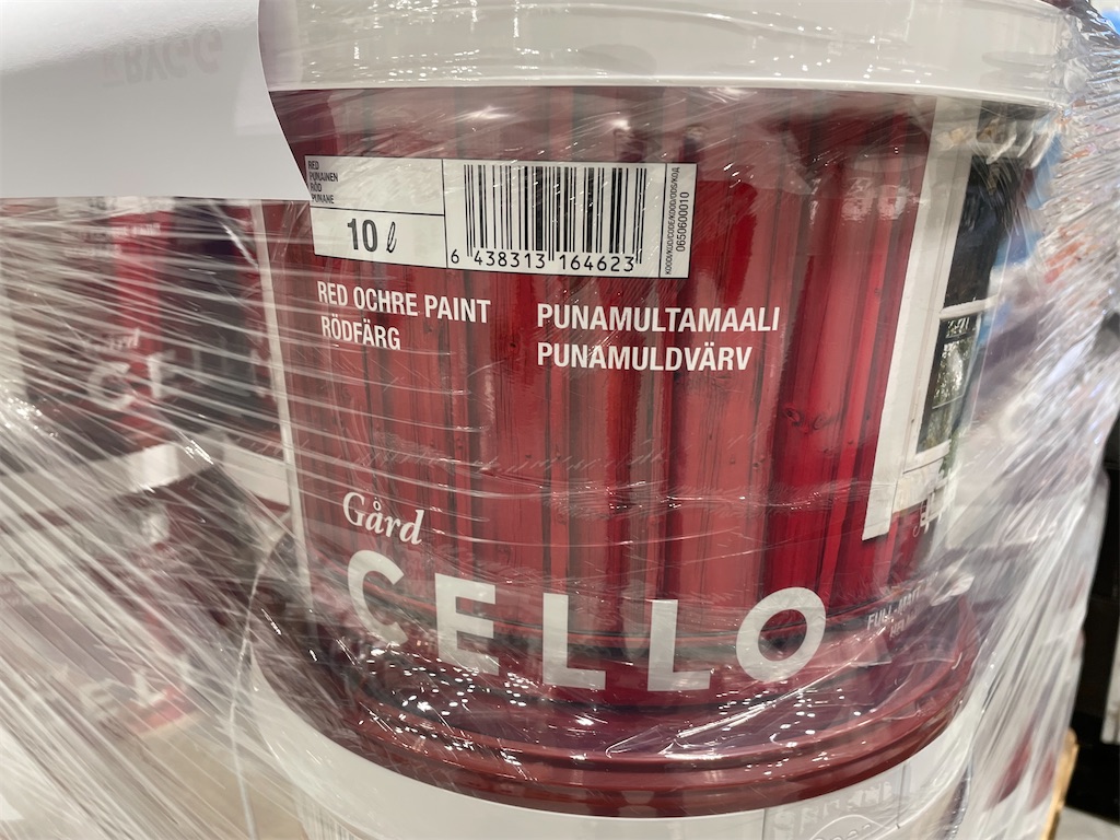 Fasadfärg - Cello Red Ochre 10 liter | Blinto auktioner